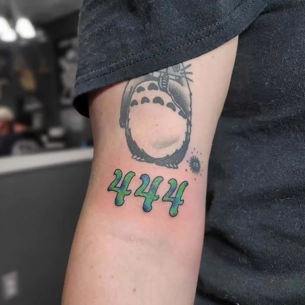28 Stunning Angel Number 444 Tattoo Ideas to Guide You - Tattoo Imprints