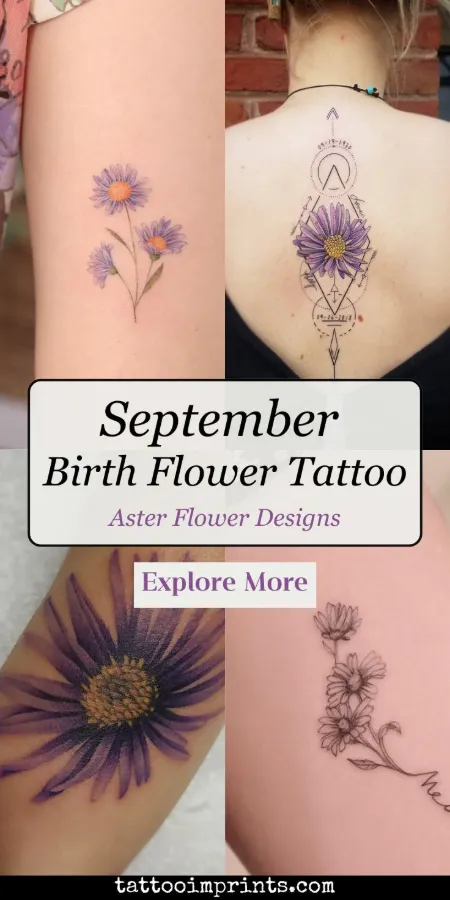 17 September Birth Flower Tattoo Design Ideas - Tattoo Imprints