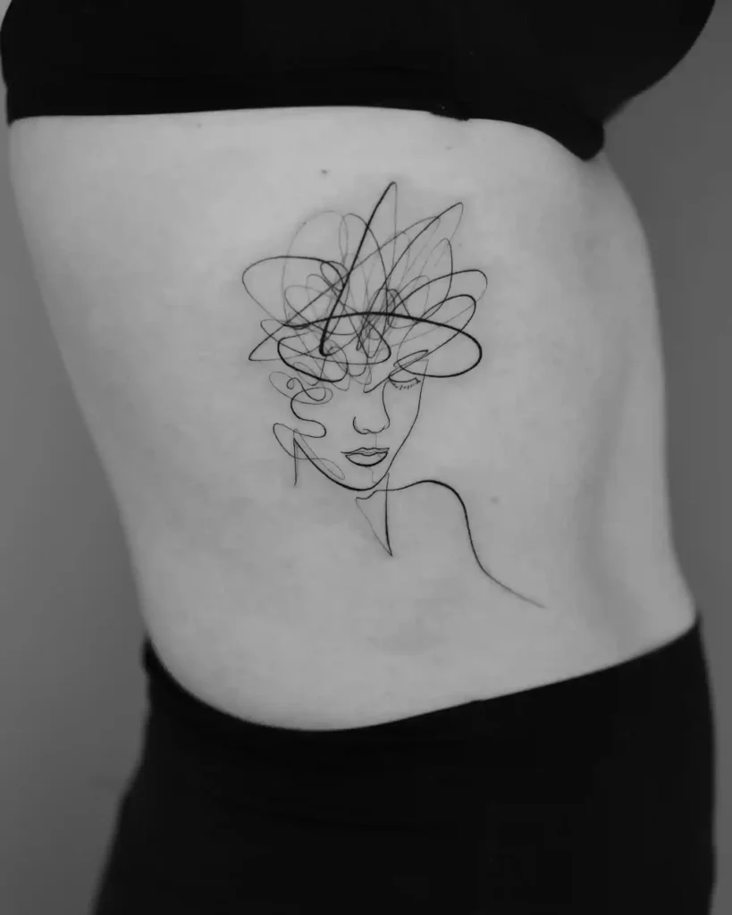 74 Trending One Line Tattoo Designs for Modern Style - Tattoo Imprints